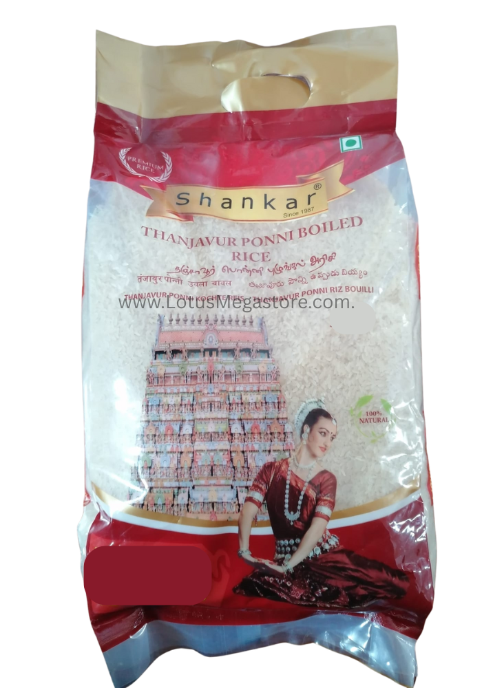 Shankar Thanjavur Ponni Boiled Rice - 5 kg – Lotus Megastore
